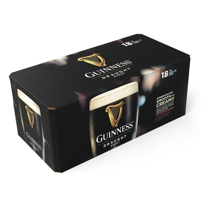 Guinness Draught Import Stout Ale Beer, 14.9 fl. oz. can, 18 pk ...