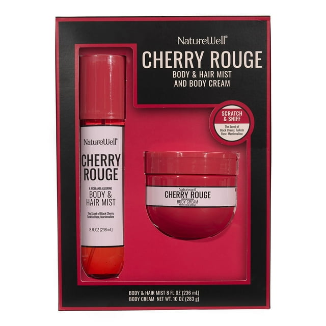 NatureWell Cherry Rouge Body & Hair Mist and Body Cream Kit - Samsclub.com