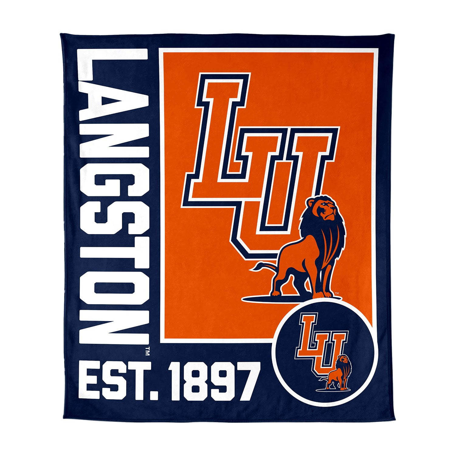 Logo Brands Langston Lions 60"x70" Super Plush Blanket - Samsclub.com