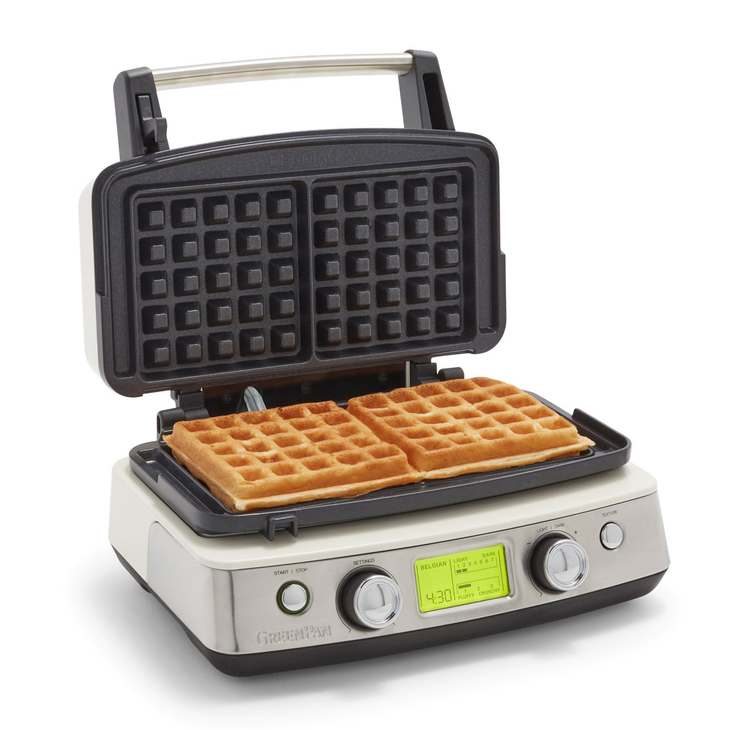 GreenPan Elite Ceramic Nonstick 2-Square Waffle Maker (Choose Color ...