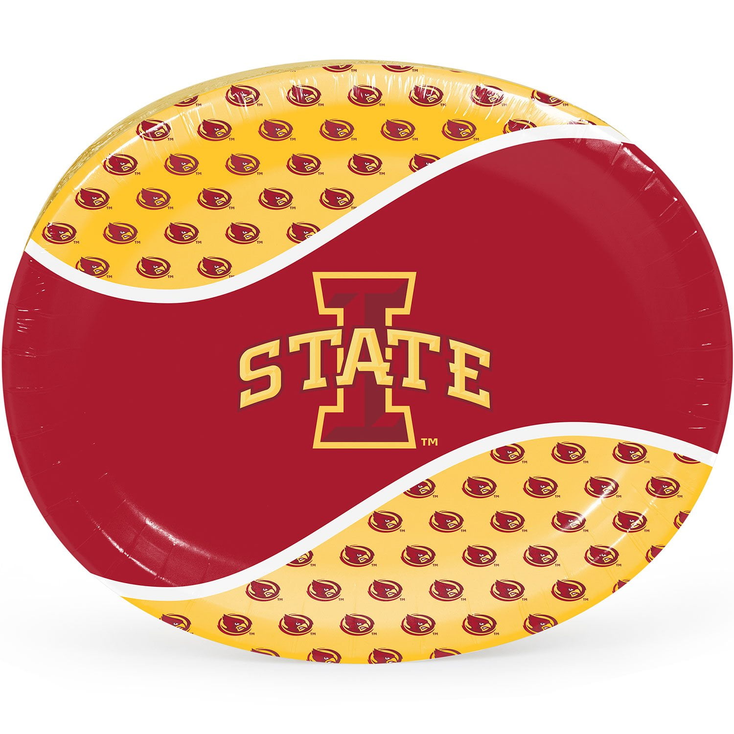 NCAA Oval Paper Plates, 10" x 12", 50 ct., Choose Team - Samsclub.com