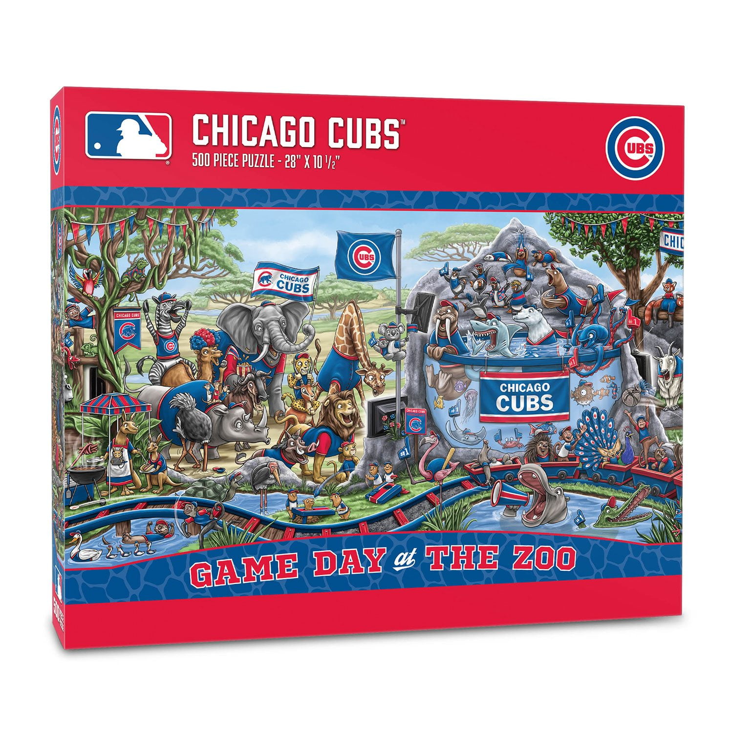 YouTheFan MLB Game Day At The Zoo 500pc Puzzle, Assorted Teams ...