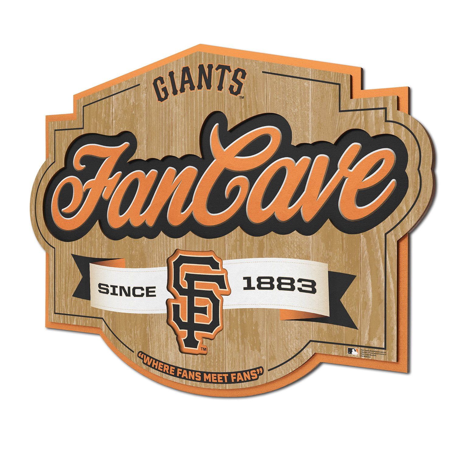 YouTheFan MLB Fan Cave Sign, Assorted Teams - Samsclub.com