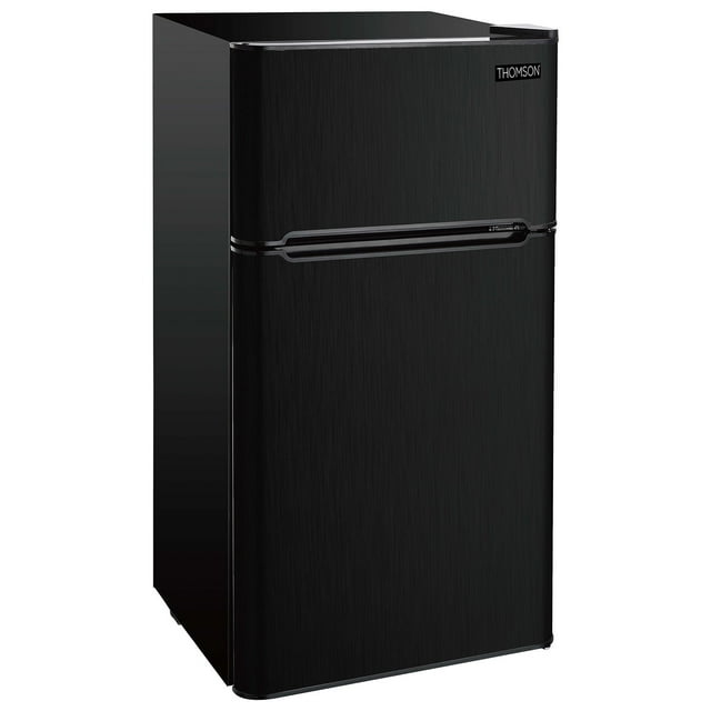 Thomson Black Stainless-Steel Two-Door Refrigerator 4.5 cu. ft ...