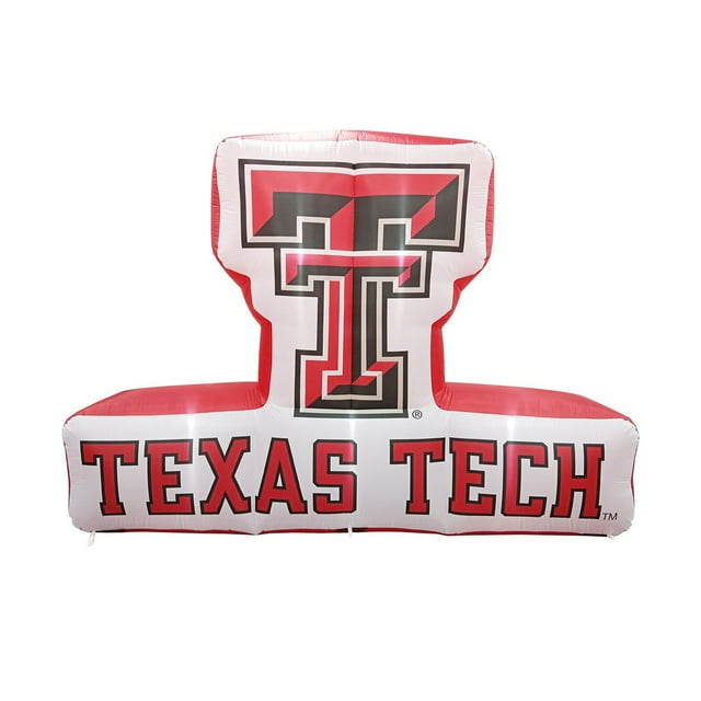 Logo Brands Texas Tech Red Raiders Pre-Lit 7’x10’ Team Inflatable ...