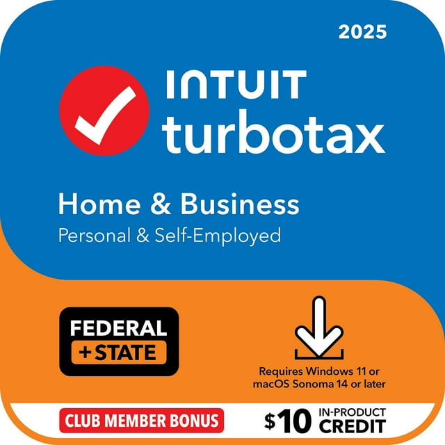 TurboTax Desktop Home & Business 2025 Email Delivery, Federal & State ...