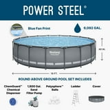 Bestway Power Steel 18’ x 48” Round Above Ground Pool Set - Samsclub.com