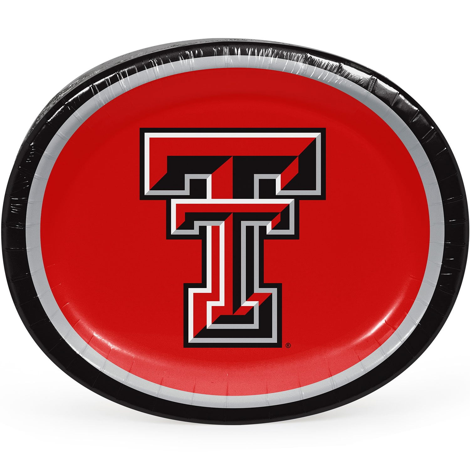NCAA Oval Paper Plates, 10" x 12", 50 ct., Choose Team - Samsclub.com
