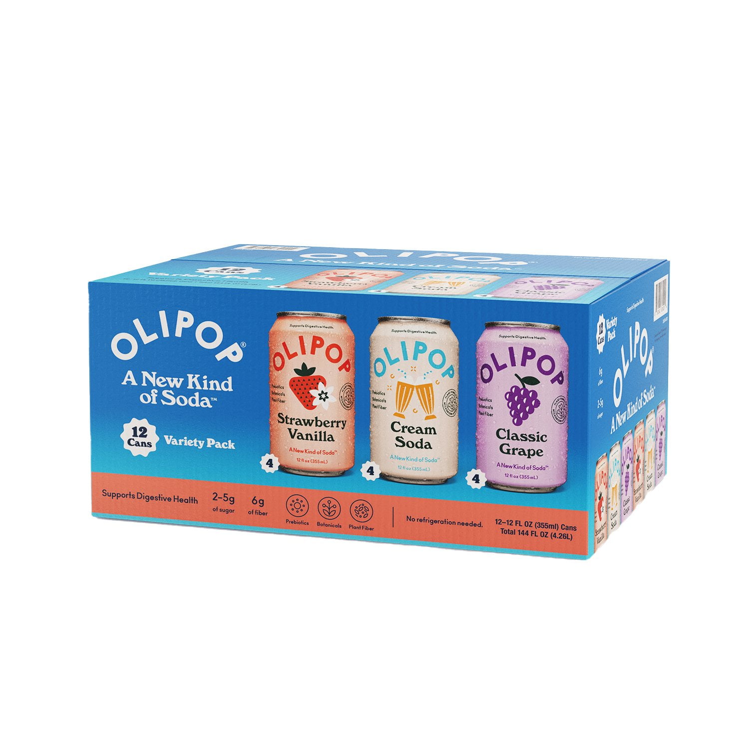 Olipop Variety Pack, A New Kind of Soda 12 fl. oz., 12 pk. - Samsclub.com