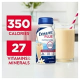 Ensure Plus Nutrition Shake, Small Meal Replacement Shake, Vanilla 8 fl ...