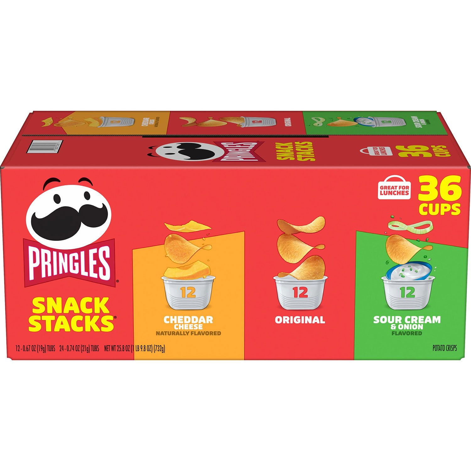 Pringles Snack Stacks Variety Pack Chips, 0.67 oz., 36 ct. - Samsclub.com
