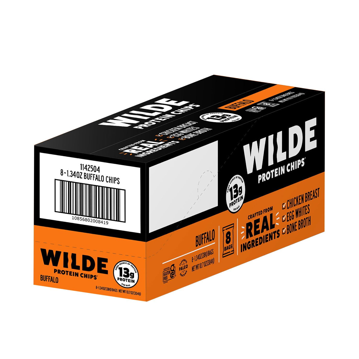 WILDE 13g Buffalo Protein Chips, 8 pk. - Samsclub.com