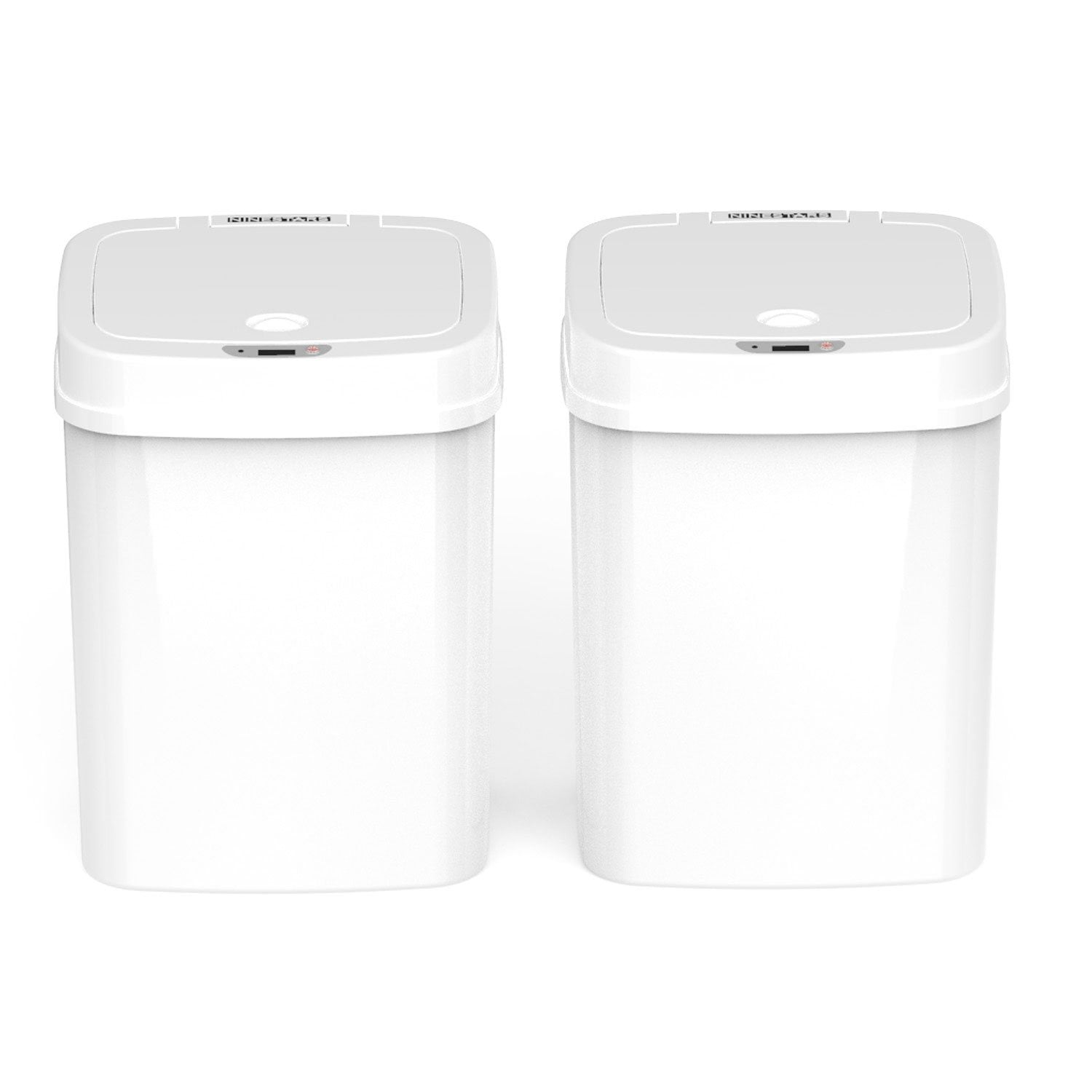 Nine Stars 3.2-Gallon Motion Sensor Trash Can, Assorted Colors 2-Pack ...