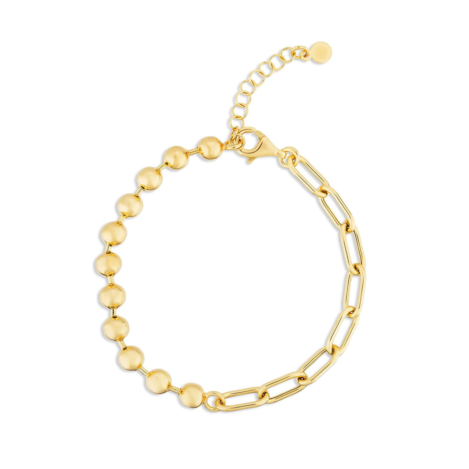 Neuhardt Ball & Paperclip Chain Bracelet in 18K Gold Vermeil - Samsclub.com