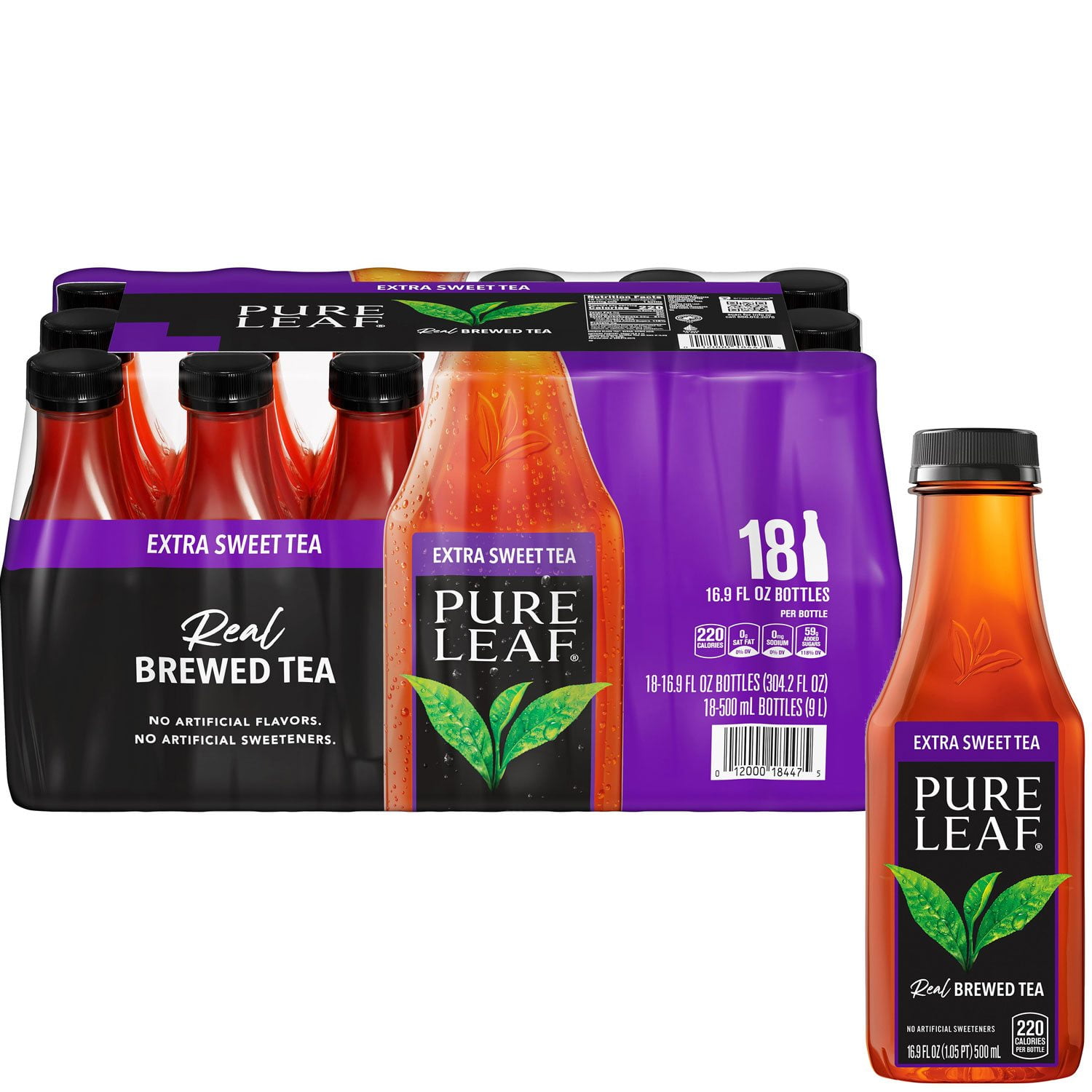 Pure Leaf Extra Sweet Iced Tea, 16.9 fl. oz., 18 pk. - Samsclub.com