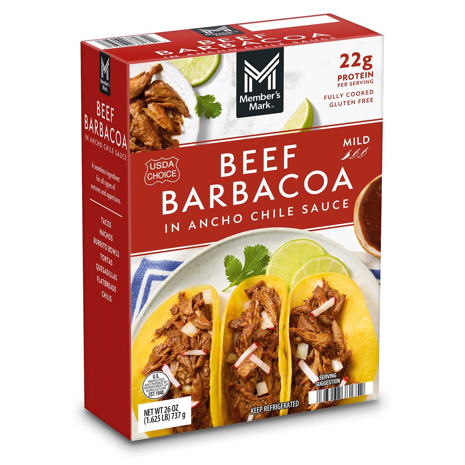 Member's Mark Mild Fully Cooked Beef Barbacoa, 26 oz. - Samsclub.com