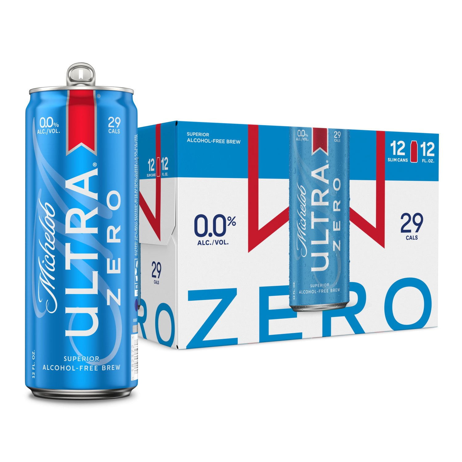 Michelob Ultra Zero Non-Alcoholic Beer, 12 fl. oz. can, 12 pk ...