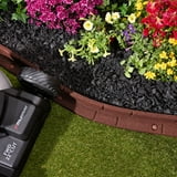 GroundSmart 4' Black Roman Brick Rubber Landscape Edging, 48pk ...