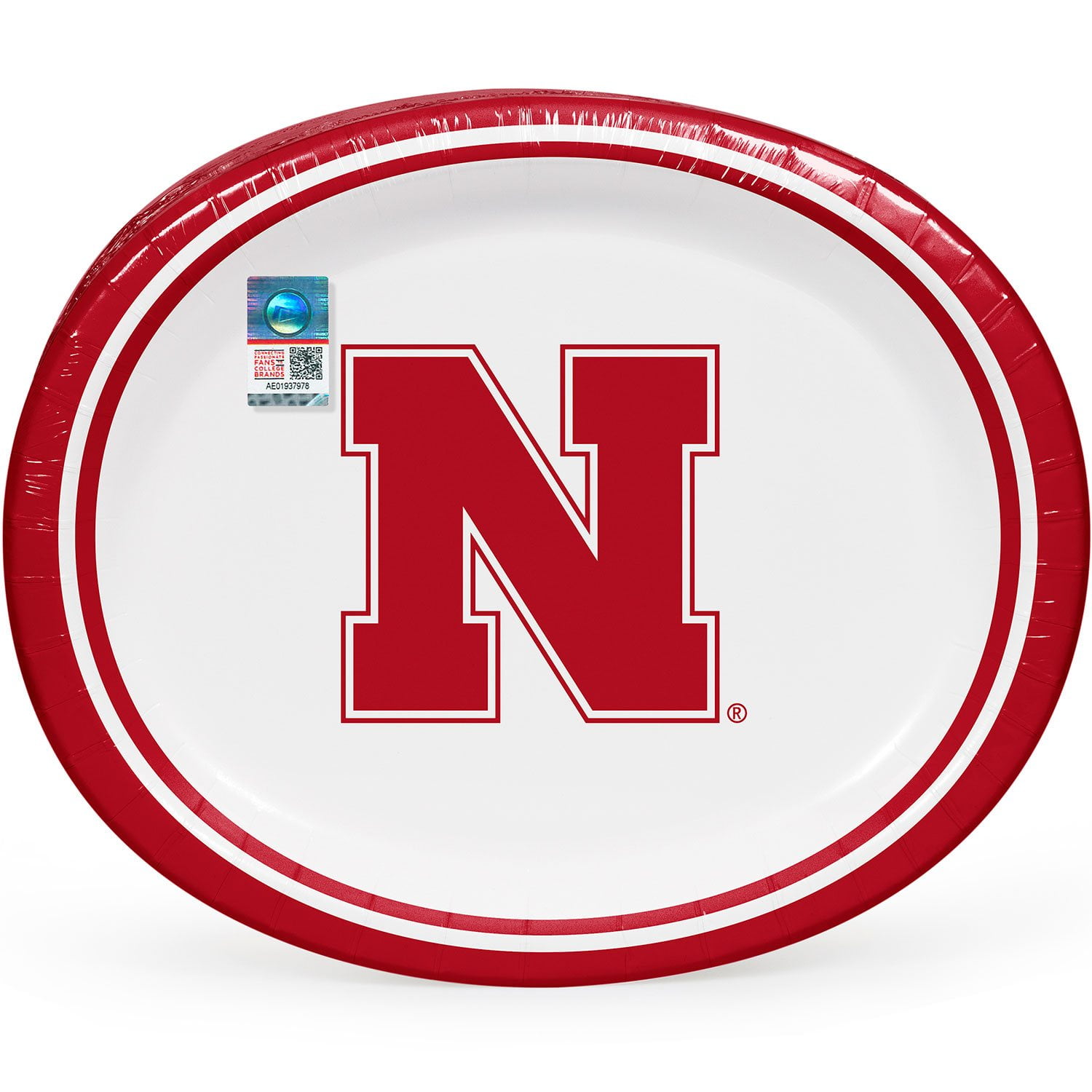 NCAA Oval Paper Plates, 10" x 12", 50 ct., Choose Team - Samsclub.com