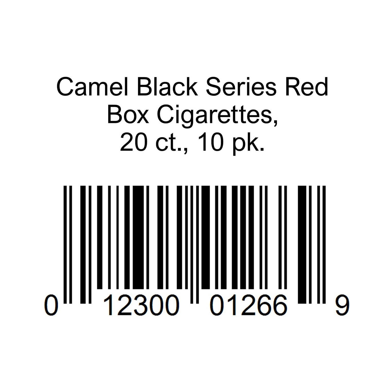 Camel Black Series Red Box Cigarettes, 20 ct., 10 pk. - Samsclub.com