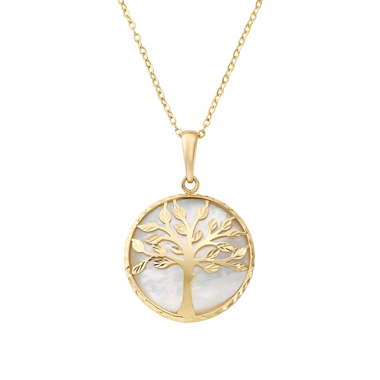 Tree of Life Pendant with Mother of Pearl in 14K Gold - Customer ...