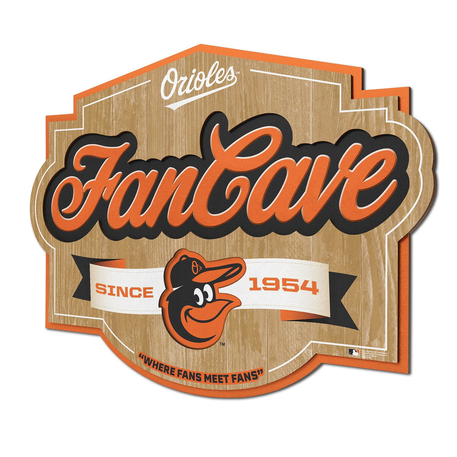 YouTheFan MLB Fan Cave Sign, Assorted Teams - Samsclub.com
