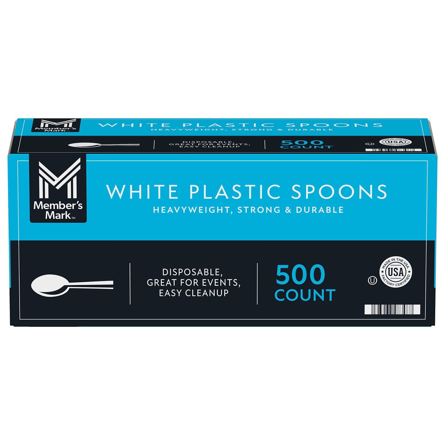 Member's Mark Heavyweight White Plastic Spoons, 500 ct. - Samsclub.com