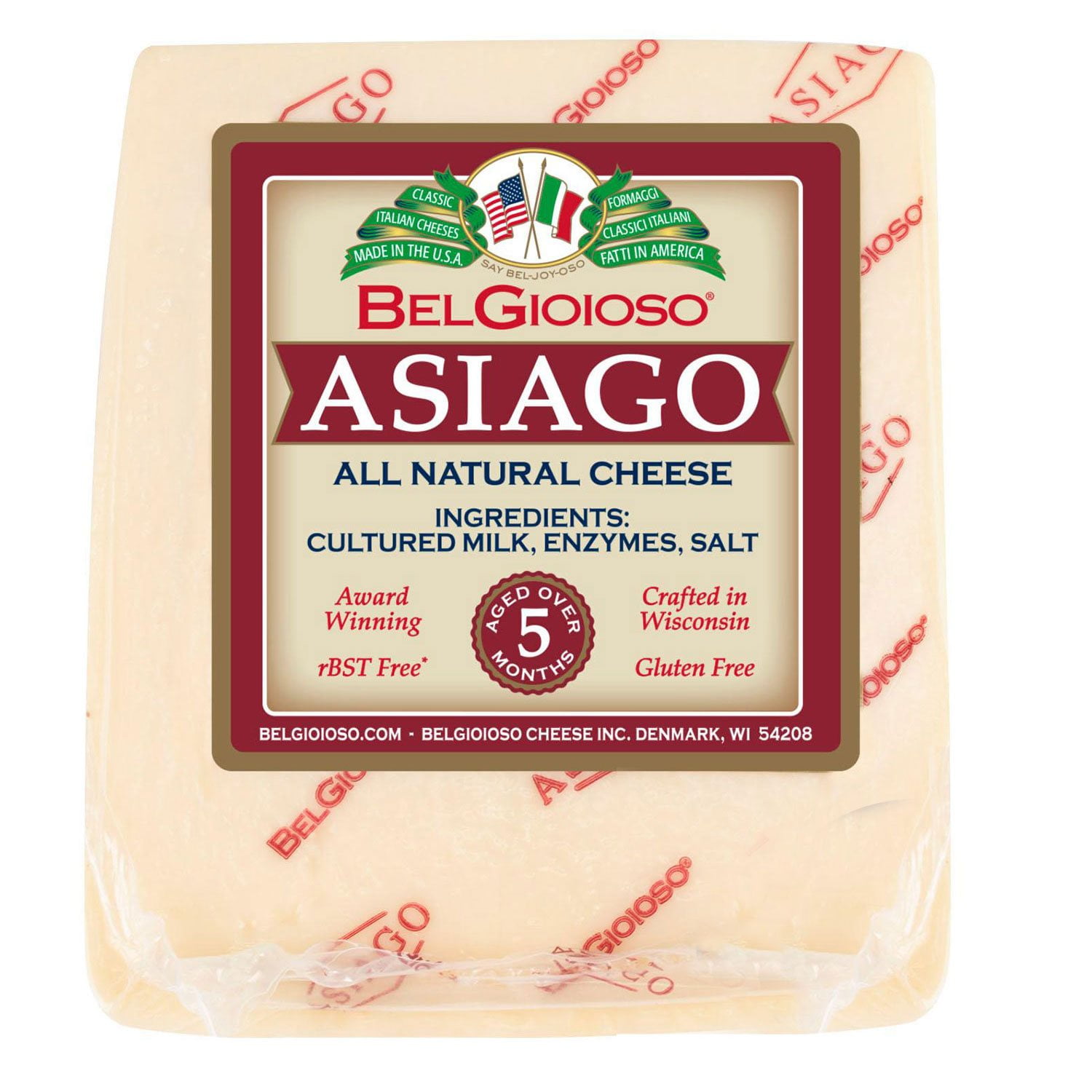 Belgioioso Asiago Cheese Wedge, priced per pound - Samsclub.com