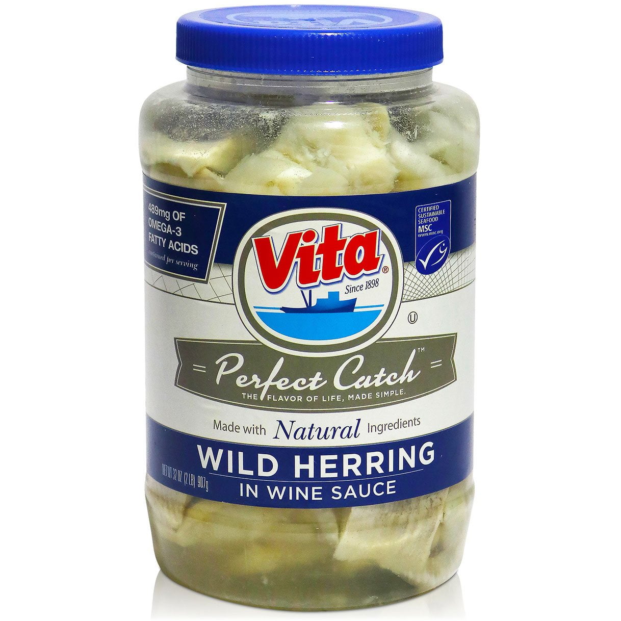 Vita Wild Herring in Wine Sauce 32 oz. - Samsclub.com