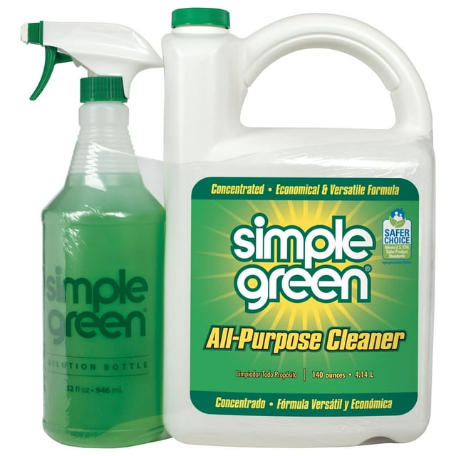 Simple Green All-Purpose Cleaner, 172 fl. oz., Spray Bottle + Refill ...