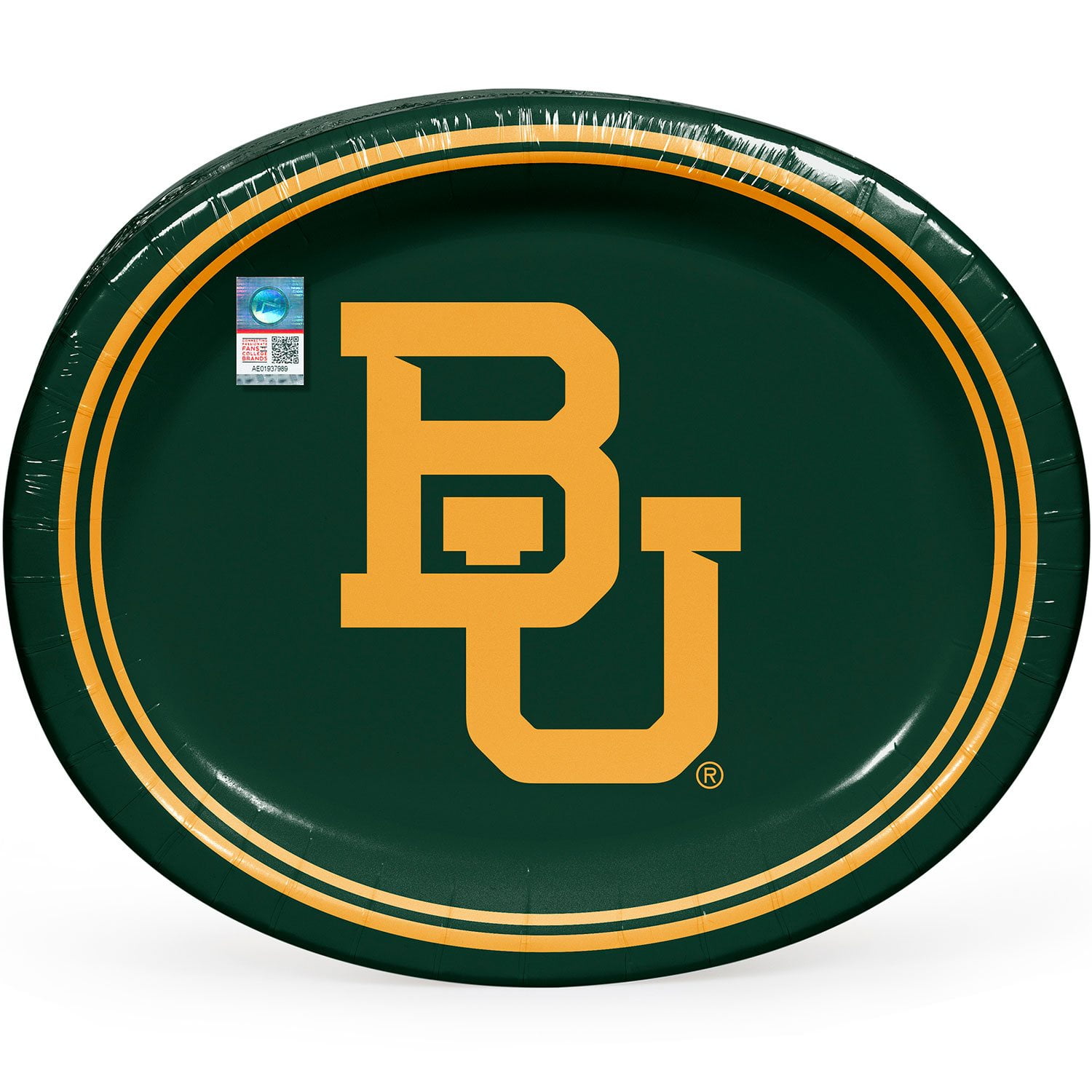 NCAA Oval Paper Plates, 10" x 12", 50 ct., Choose Team - Samsclub.com