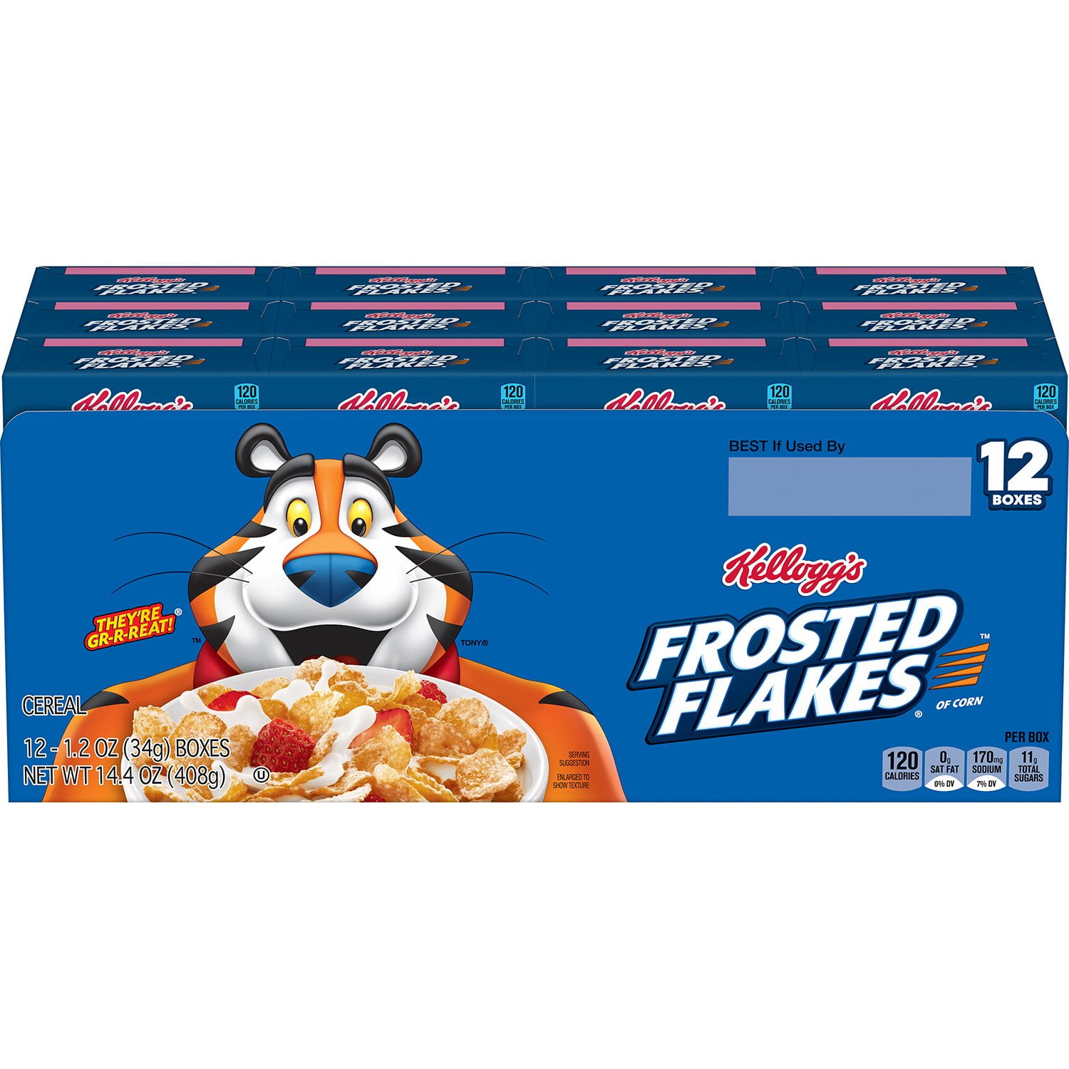 Kellogg's Frosted Flakes Cereal 1.2 oz., 12 pk. - Samsclub.com