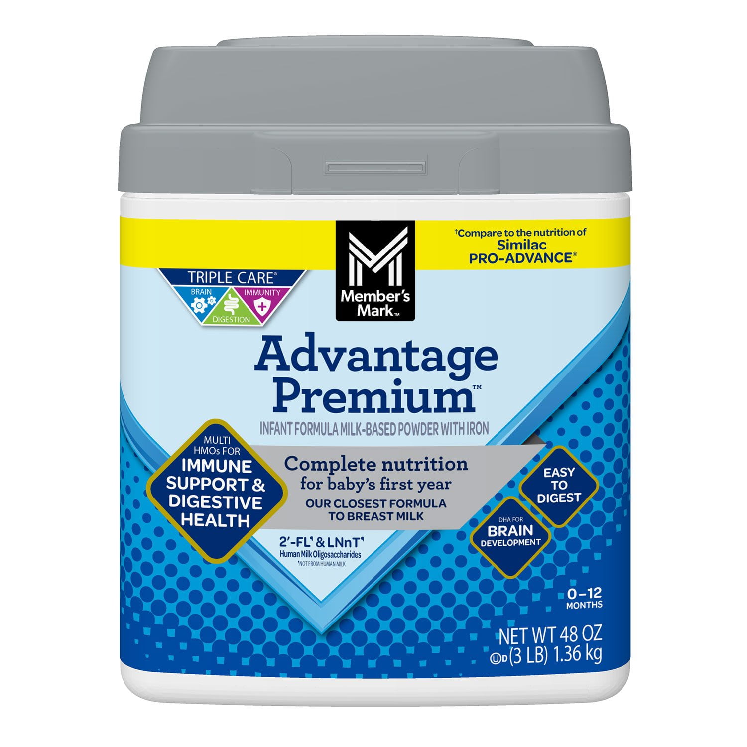 Member's Mark, Advantage Premium, Infant Formula, 48 oz. - Samsclub.com