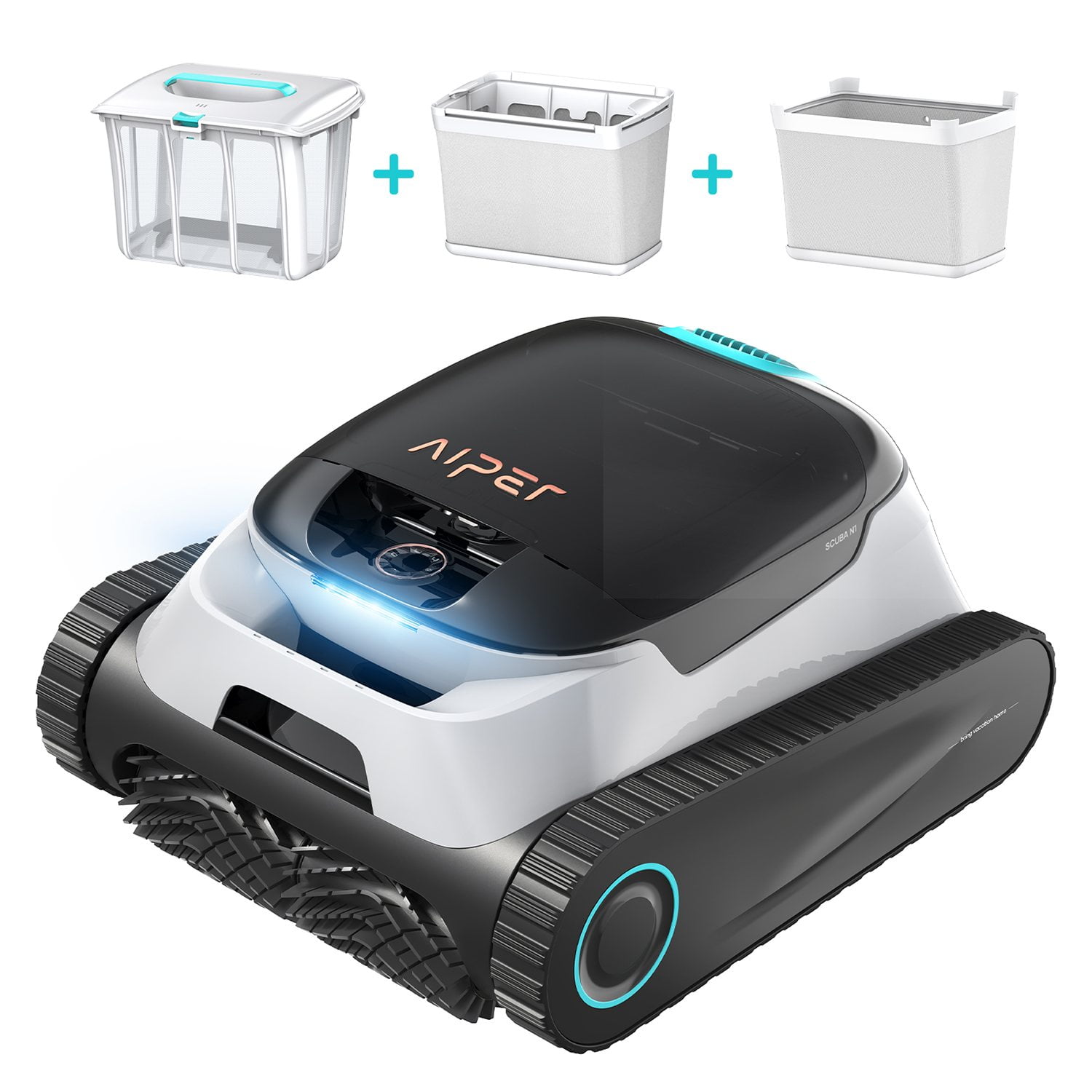 Aiper Scuba N1 Cordless Pool Vacuum with Bonus Filters & Baskets ...