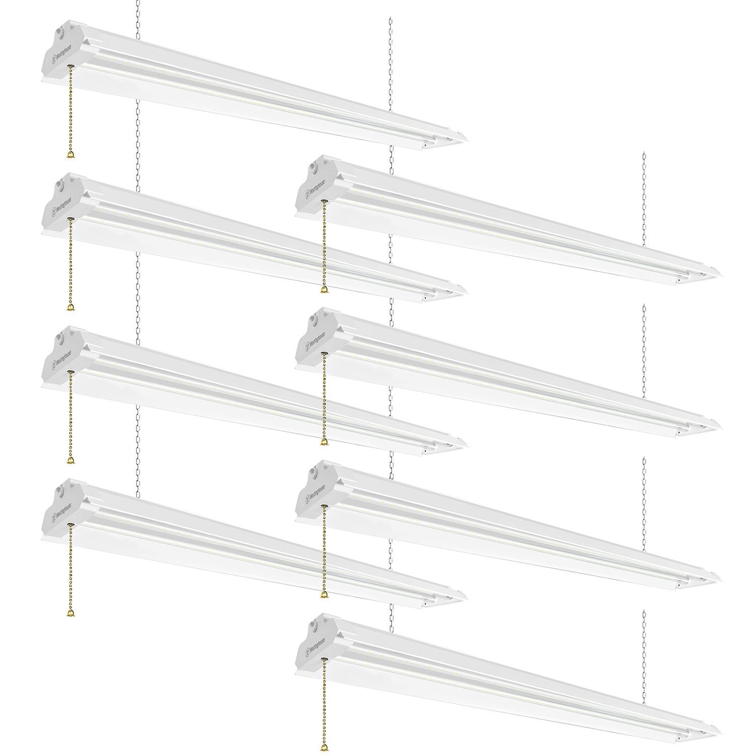 Westinghouse 4' 5000 Lumen LED Shop Light, White Finish, 8-Pack ...