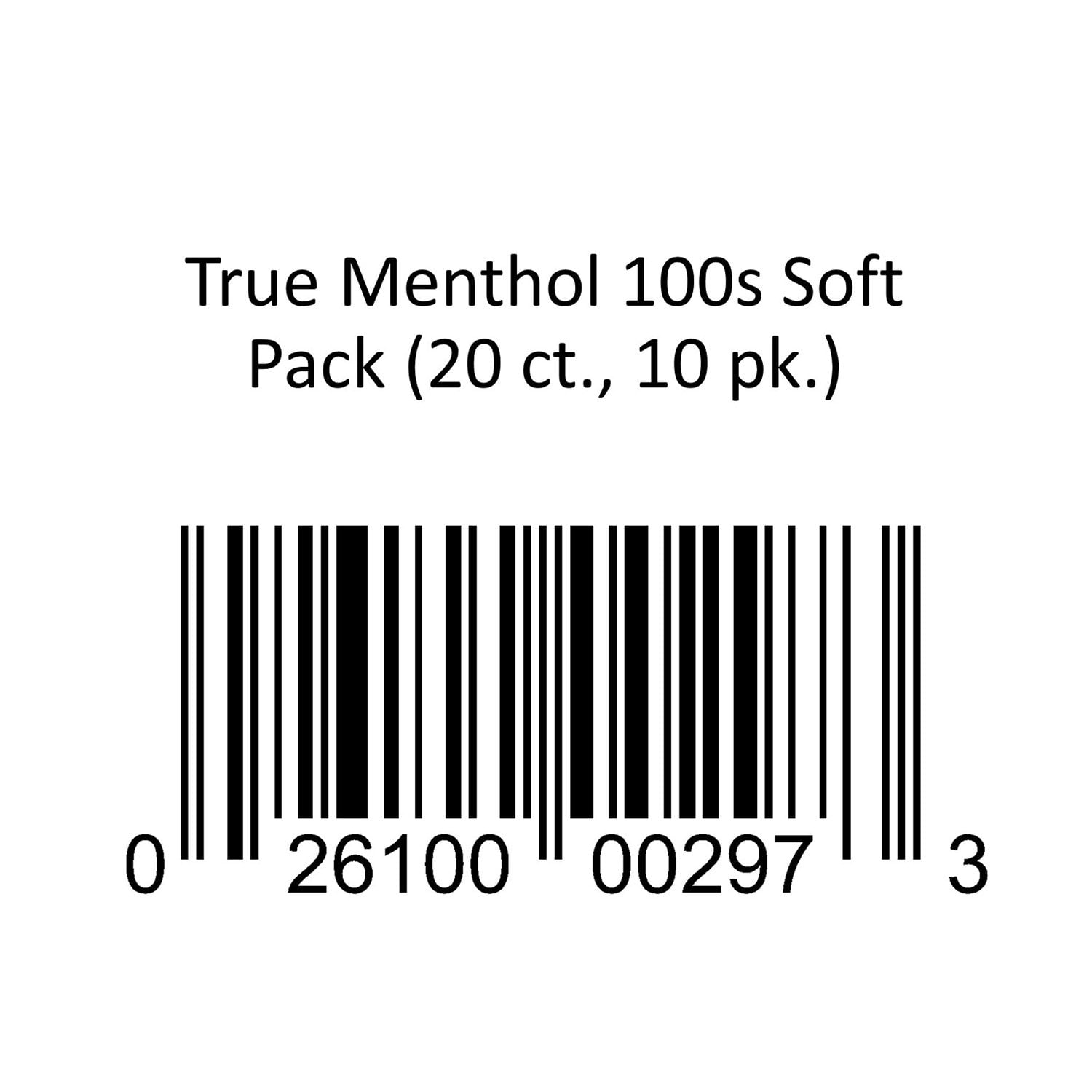 True Menthol 100s Soft Pack (20 ct., 10 pk.) - Samsclub.com