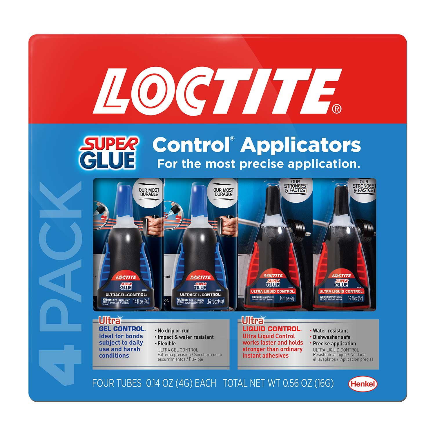 Loctite 2 UltraGel and 2 Ultra Liquid Super Glue 4 pack - Samsclub.com
