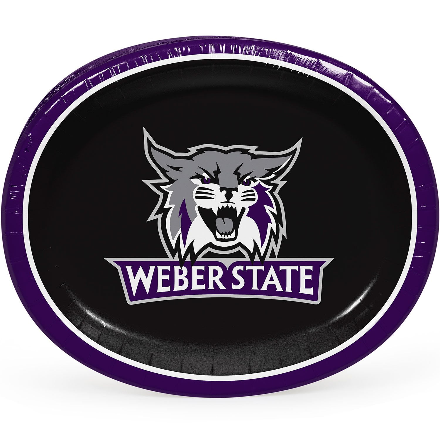 NCAA Oval Paper Plates, 10" x 12", 50 ct., Choose Team - Samsclub.com