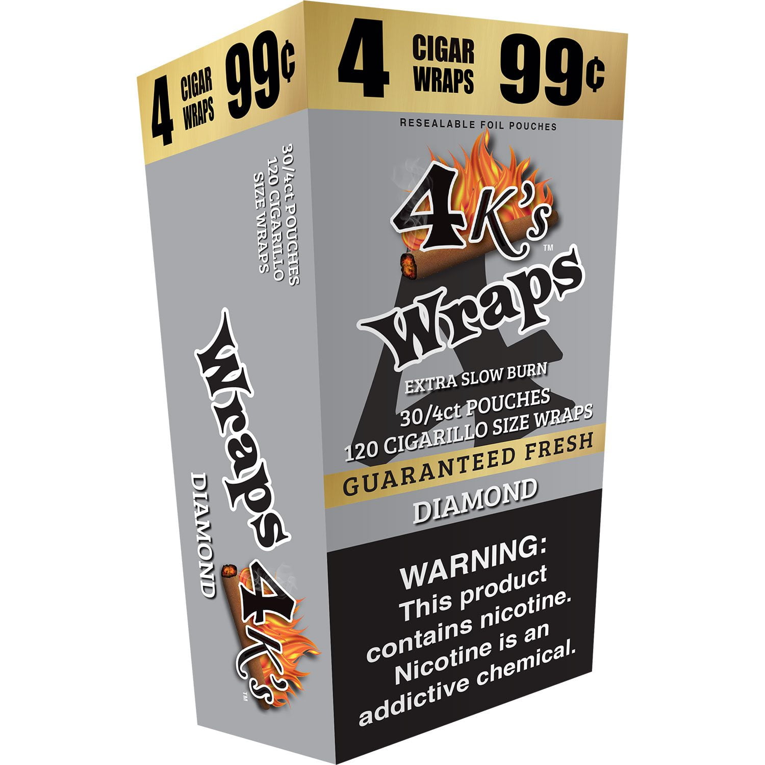 4K's Wraps Diamond Pre-Marked $0.99 (4 ct., 30 pk.) - Samsclub.com