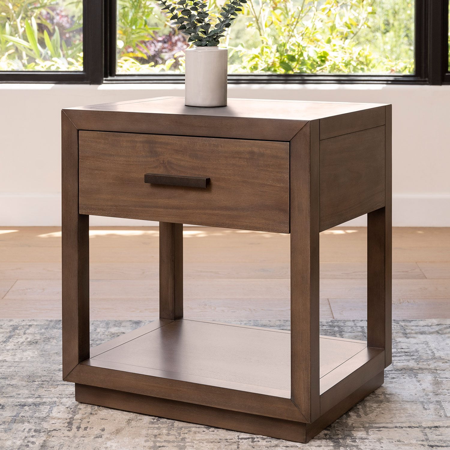 Marlow Solid Wood 1-Drawer End Table, Natural - Samsclub.com