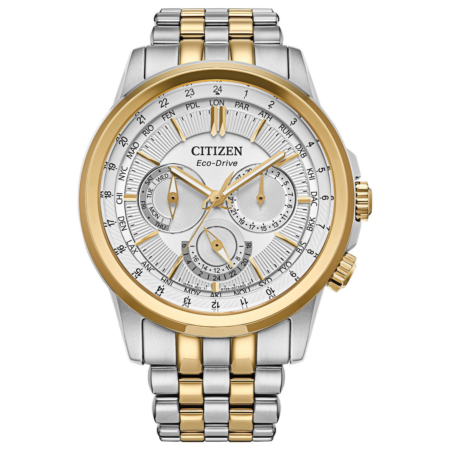 Citizen Eco-Drive Two-Tone Chronograph 44mm Watch BU2104-55A - Samsclub.com