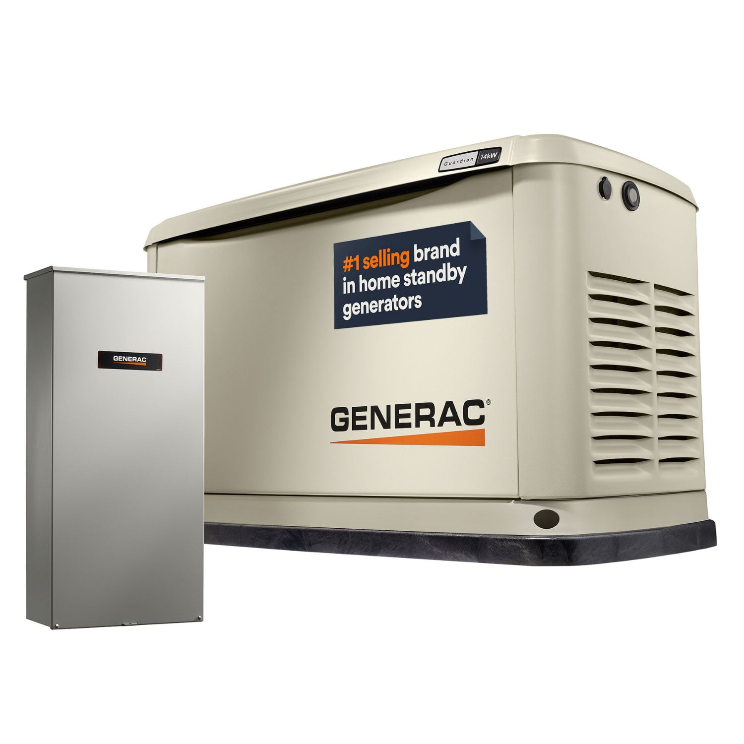 Generac 14kW Standby Generator with 100 Amp Automatic Transfer Switch ...