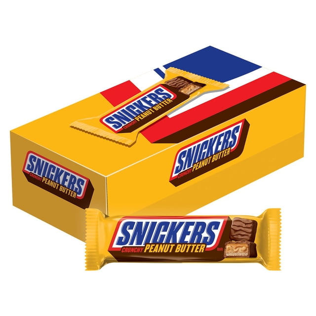 Snickers Peanut Butter Squared Milk Chocolate Candy Bars, Full Size, 18 ...
