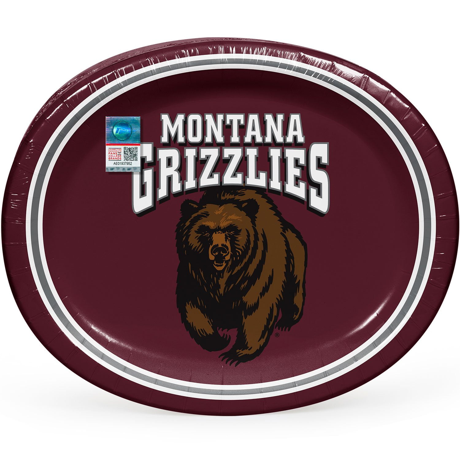 NCAA Oval Paper Plates, 10" x 12", 50 ct., Choose Team - Samsclub.com