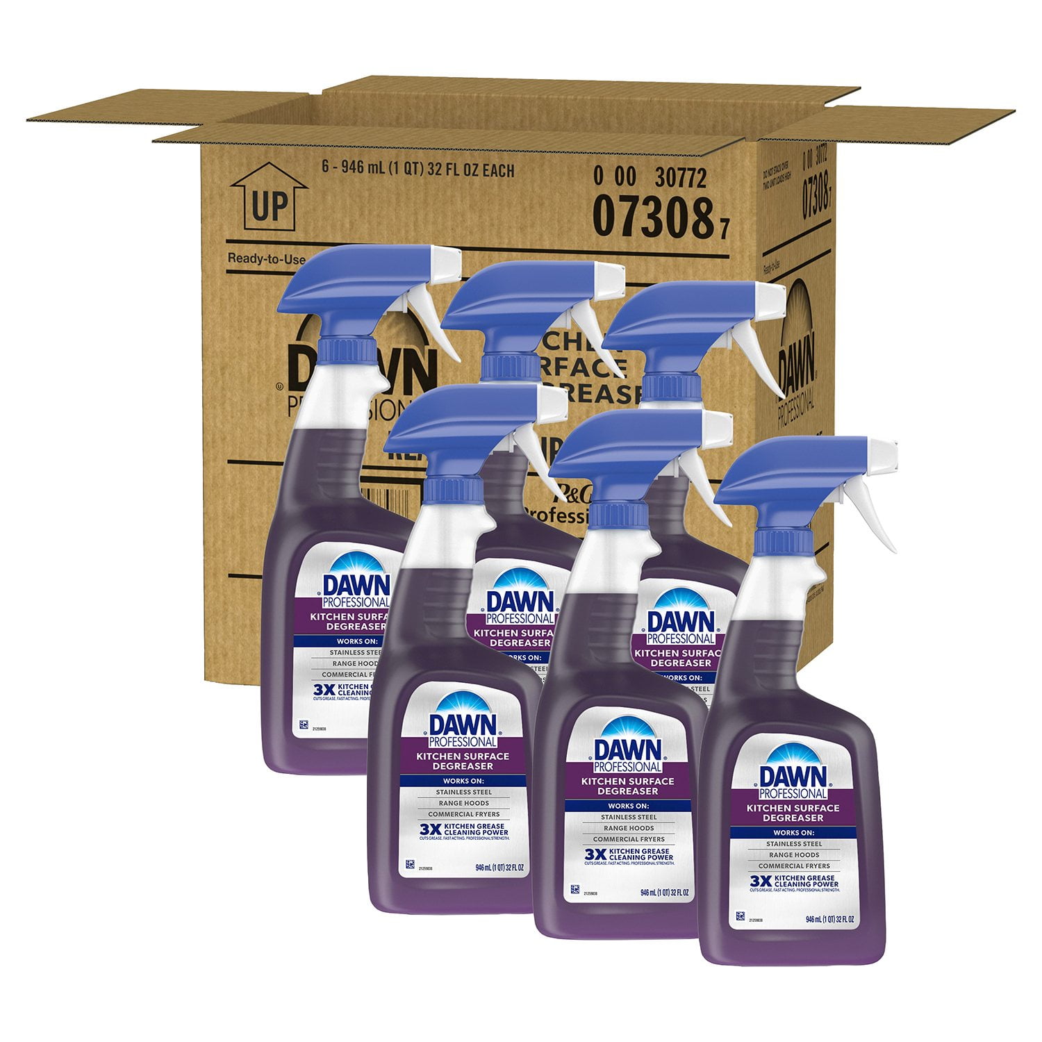 Dawn Professional Kitchen Surface Degreaser Spray 32 fl. oz., 6 ct ...