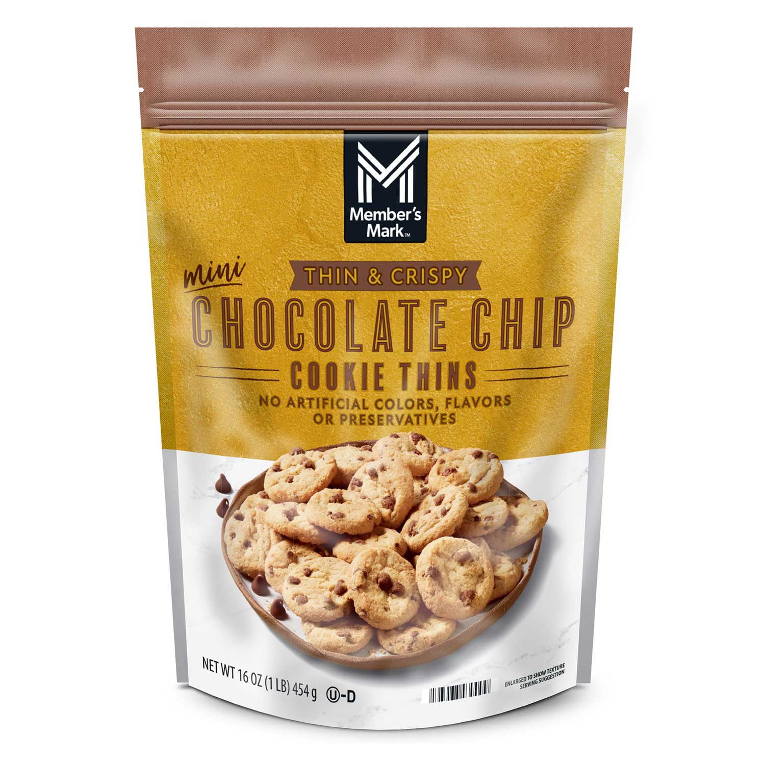 Member's Mark Chocolate Chip Cookie Thins, 16 oz. - Samsclub.com