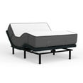LulaaBED 12" Soft & Firm Flippable Memory Foam Mattress & Adjustable ...