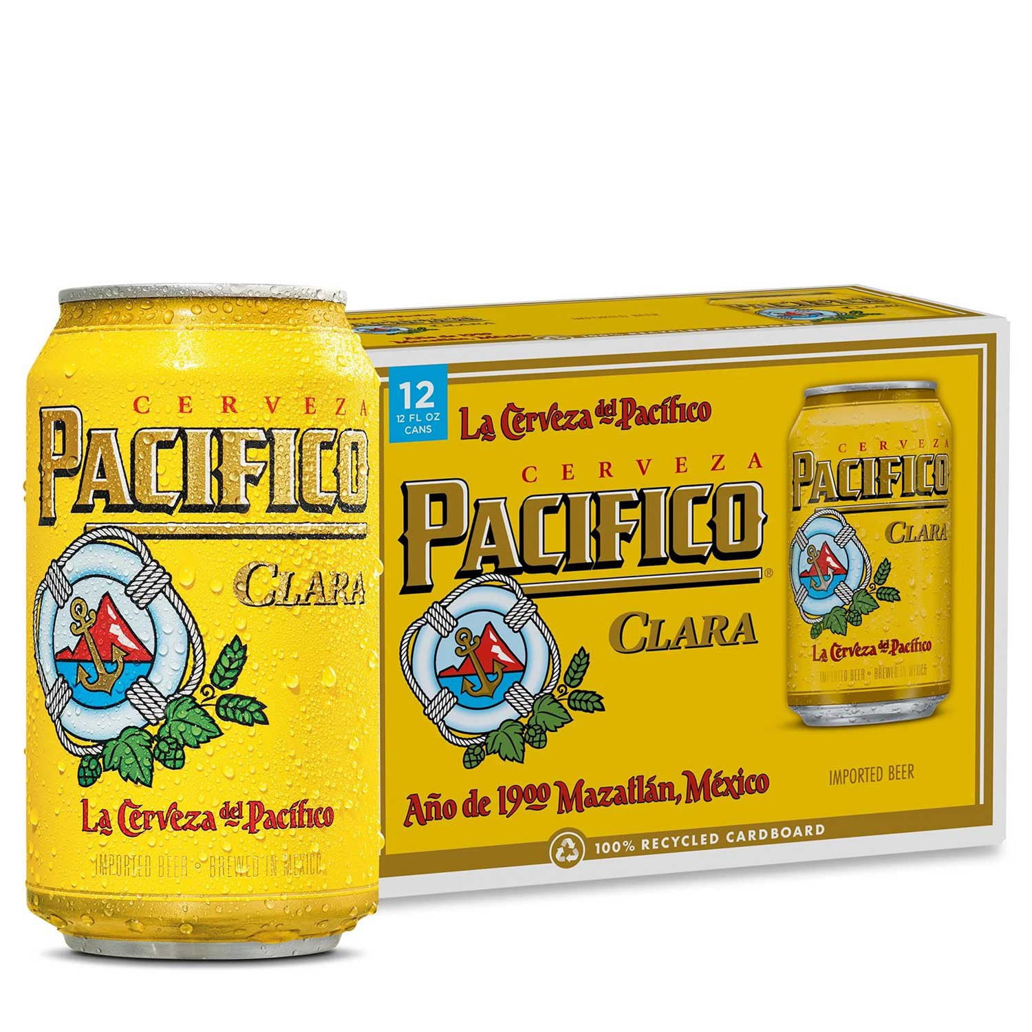 Pacifico Clara Mexican Lager Beer, 12 fl. oz. can, 24 pk. - Samsclub.com