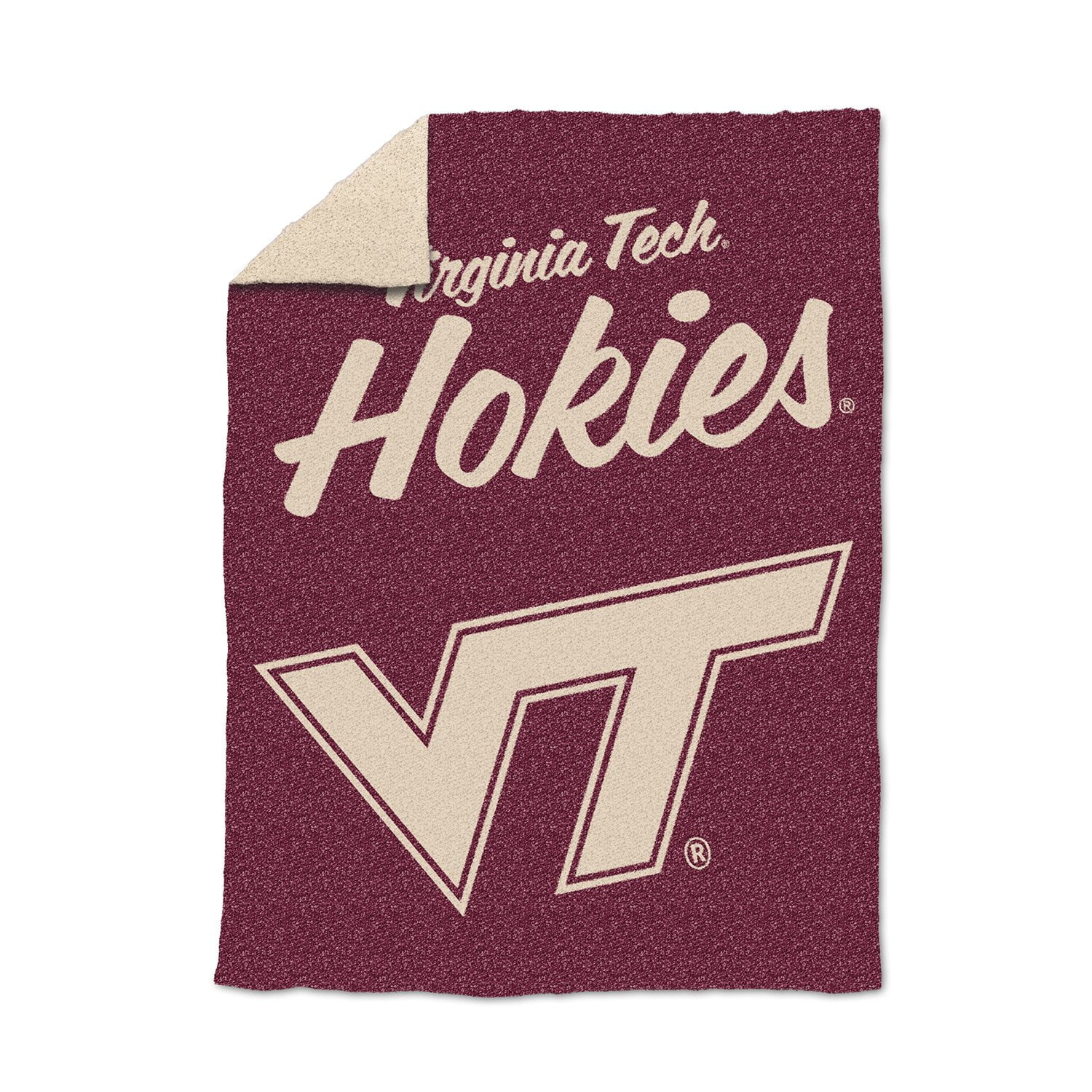 Logo Brands Virginia Tech Hookies Luxe Dreams Throw, 60" x 80 ...