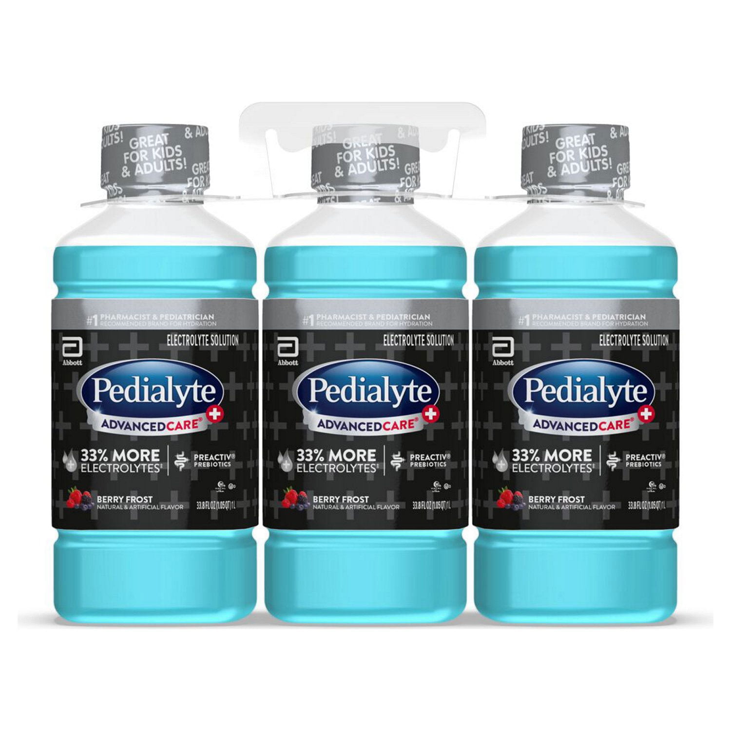 Pedialyte AdvancedCare Plus Electrolyte Solution Berry Frost, 33.8 fl ...